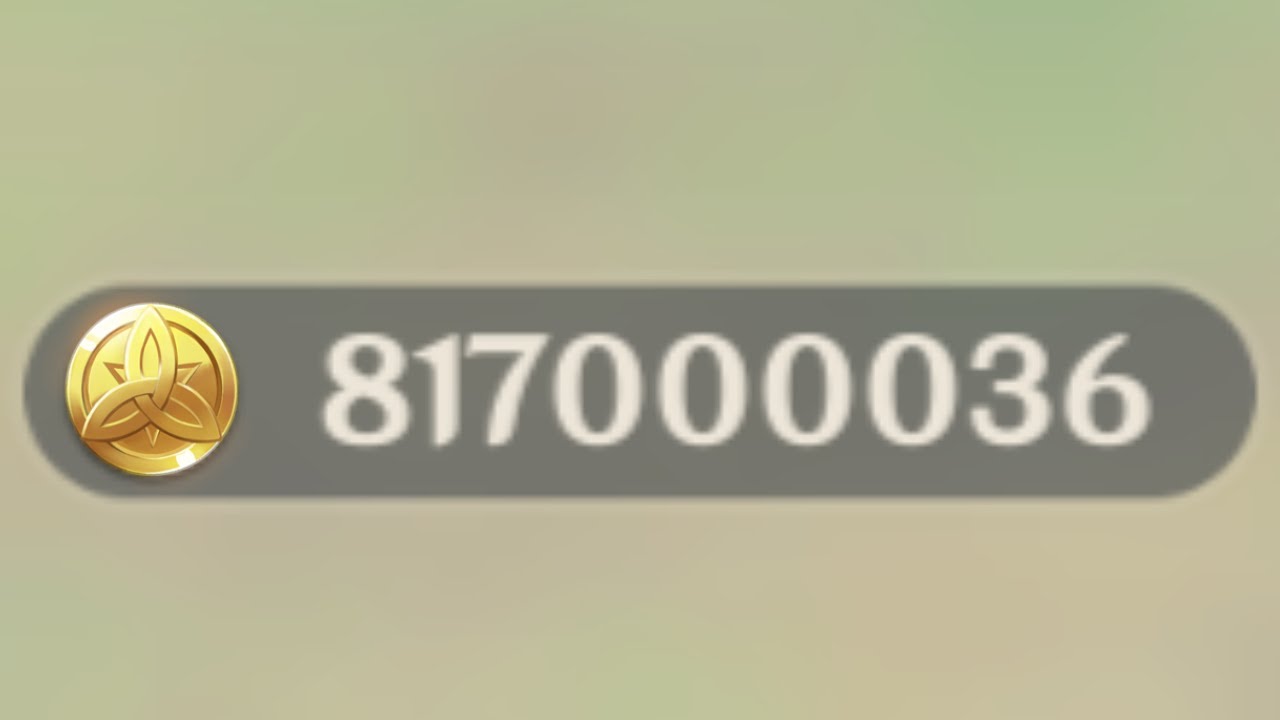 Journey To 1 Billion Mora, getting 817M Mora (Genshin Impact) - YouTube