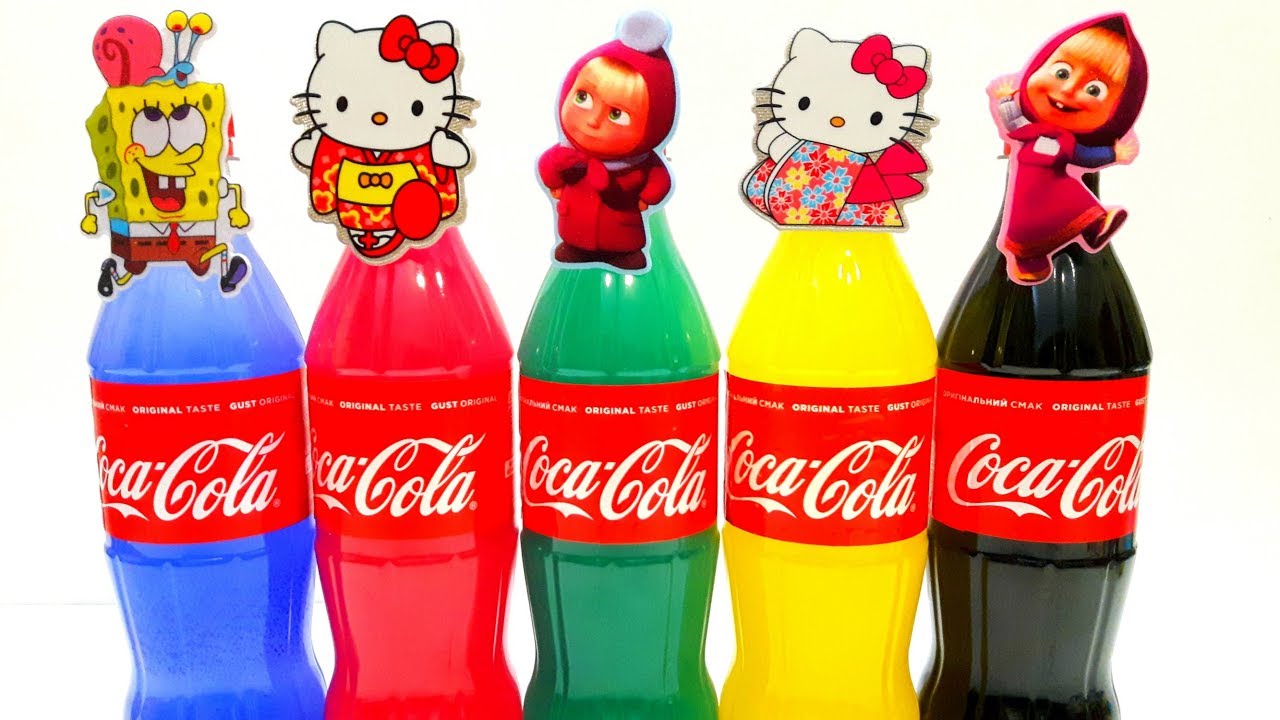 Coca Cola Bottles. Video for Kids. Surprise Toys. New For Kids - YouTube