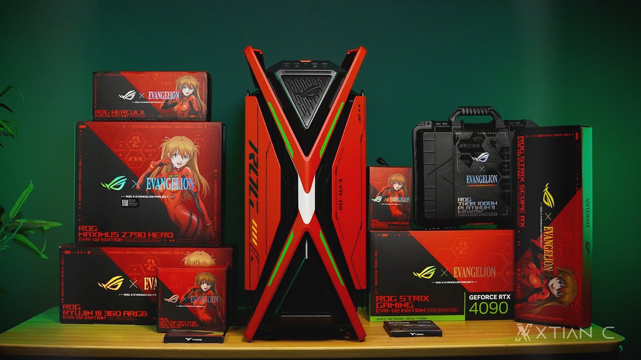 VLOG: ROG x EVANGELION - 02 (Asuka) lineup Unboxing - YouTube