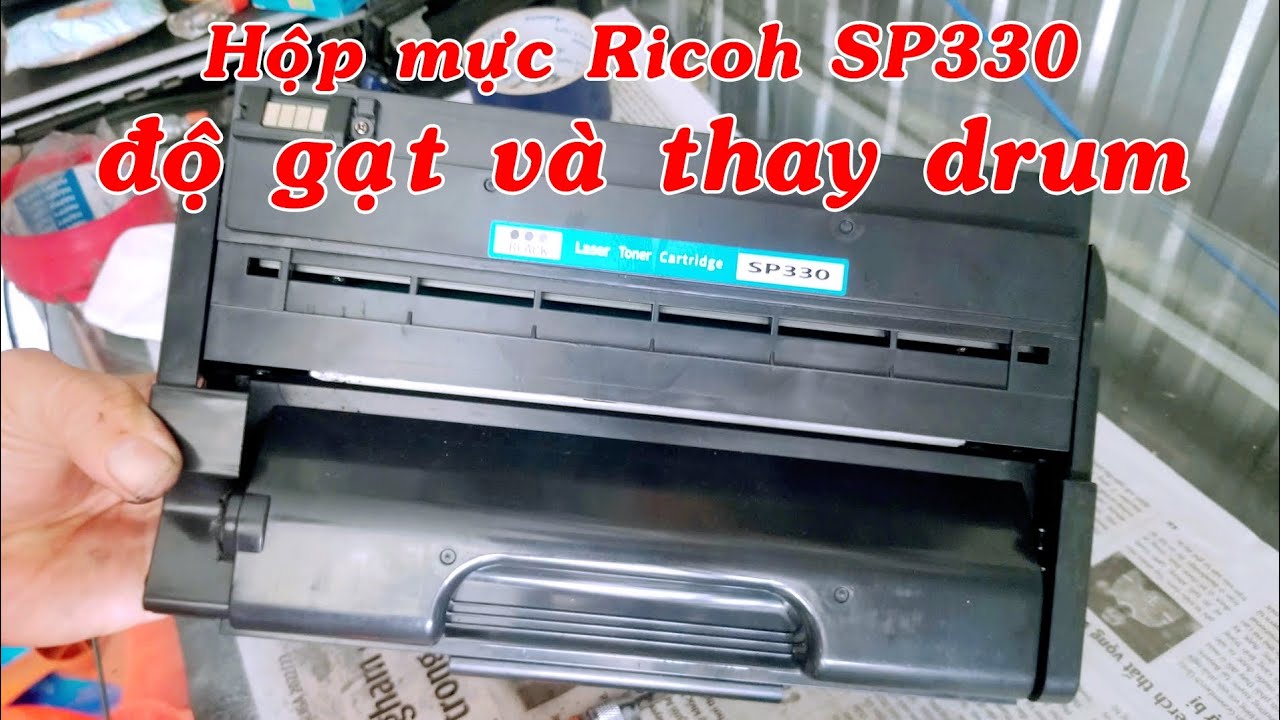 Hpshop hướng dẫn độ gạt drum hộp mực ricoh sp330 - YouTube