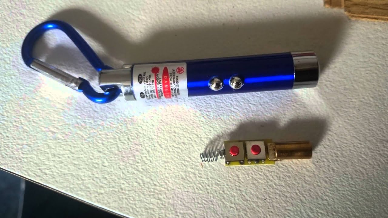 Alarma por láser regulable - YouTube