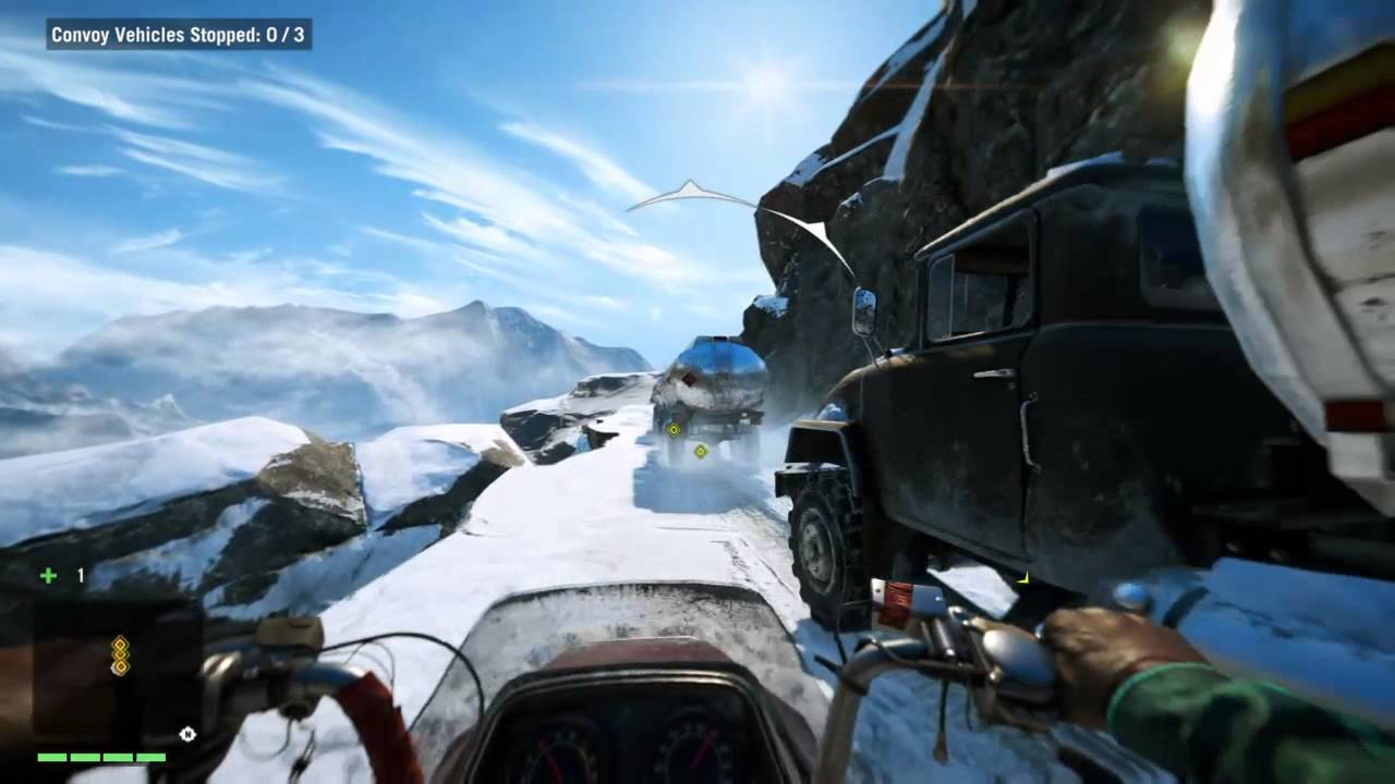 Far Cry® 4 - Snowmobile takedown - YouTube