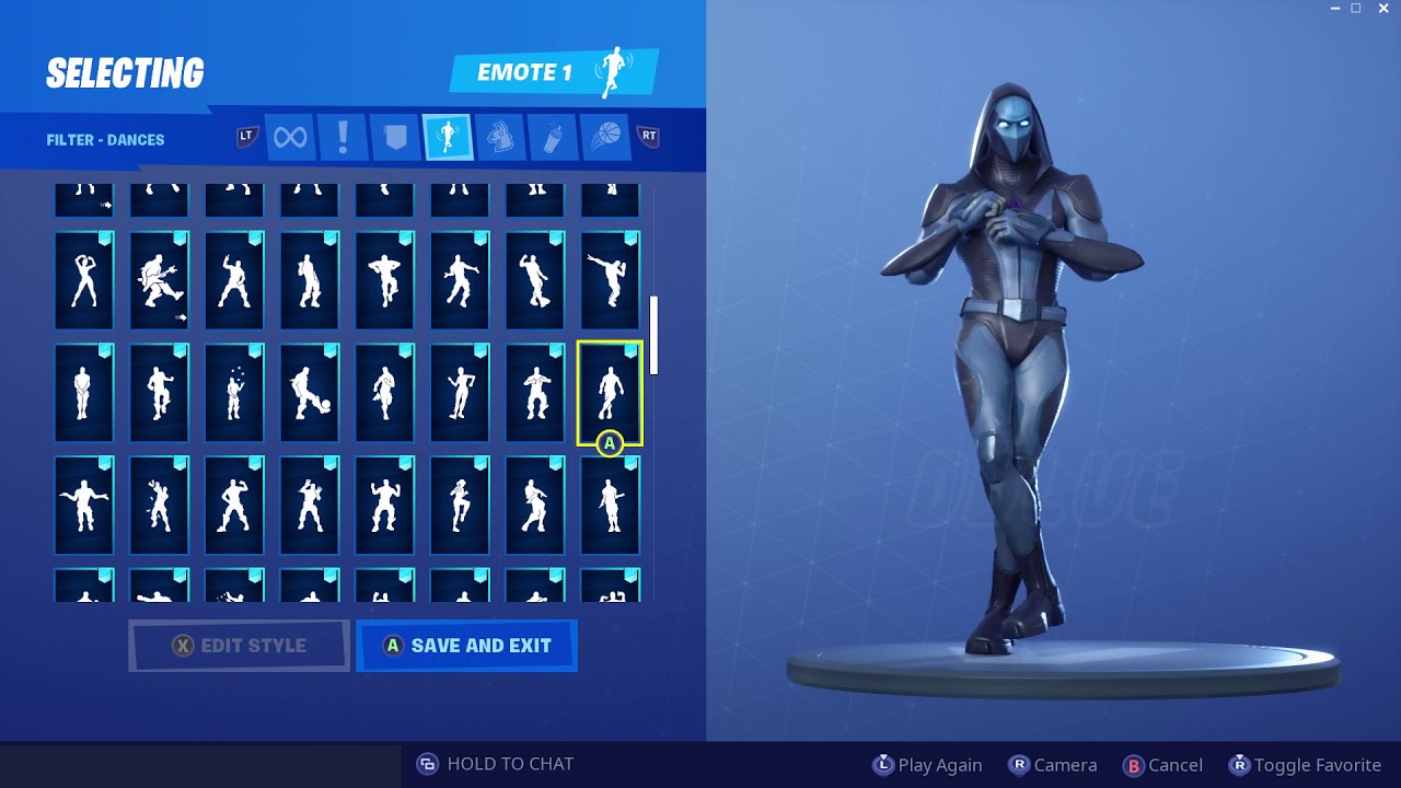 🔥 *UPDATED* Fortnite Omen Skin Outfit Showcase with All Dances & Emotes ...