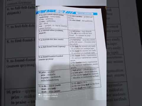 Gülnarə Umudova qrammatika kitabı feil (the verb)#1. 1ci hissə