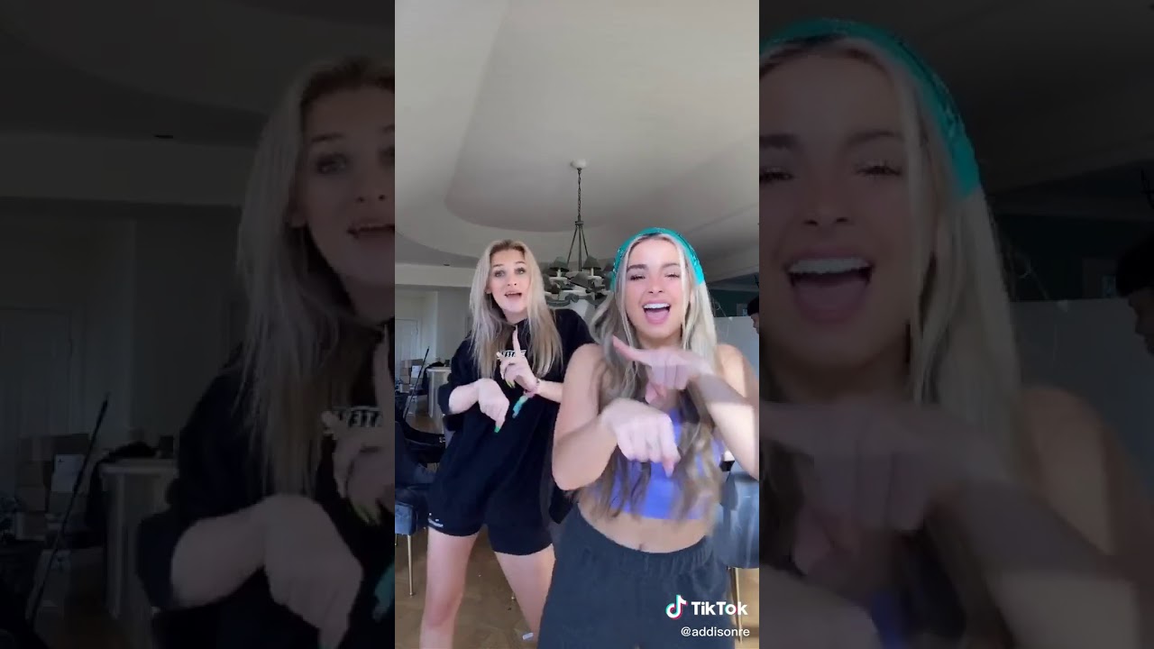 Tik Tok Addison Rae and Madi Don't start now Dua Lipa - YouTube