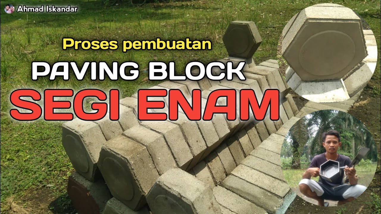 Cara cetak paving block manual - YouTube
