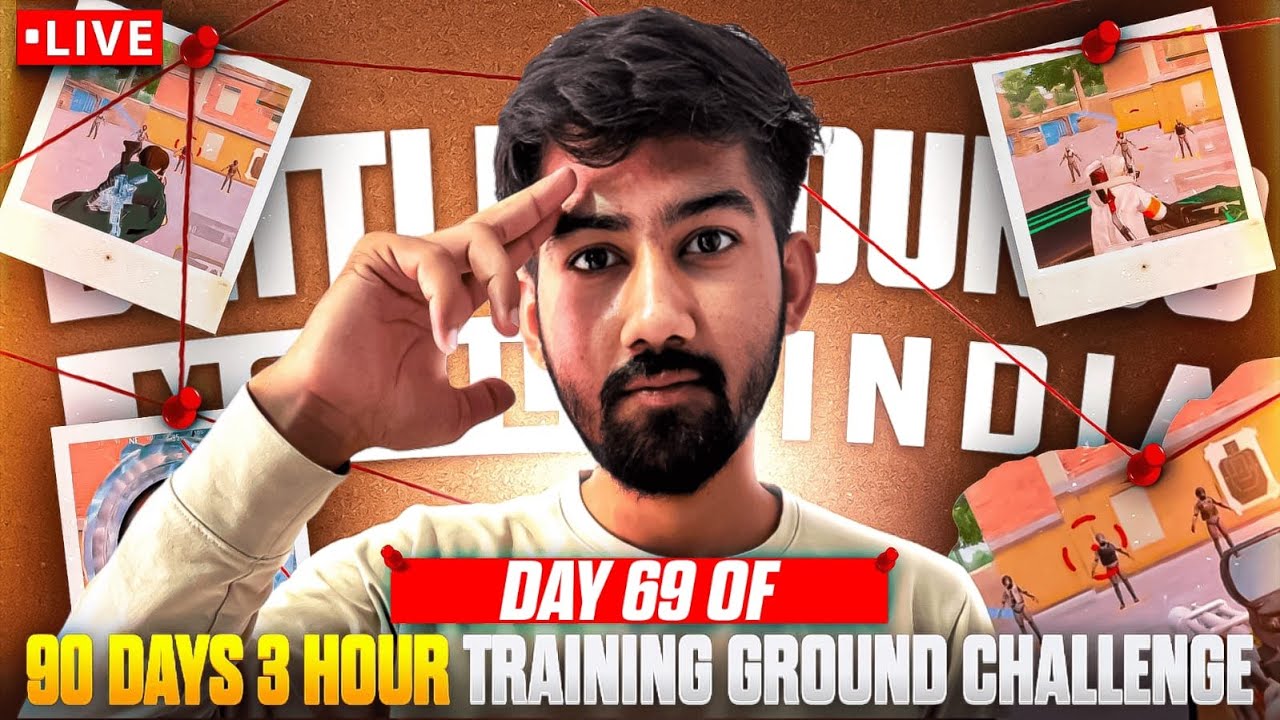 BGMI LIVE TRAINING GROUND AND CLASSICS WITH TEAM CODE | TRAINING Day 69 ...