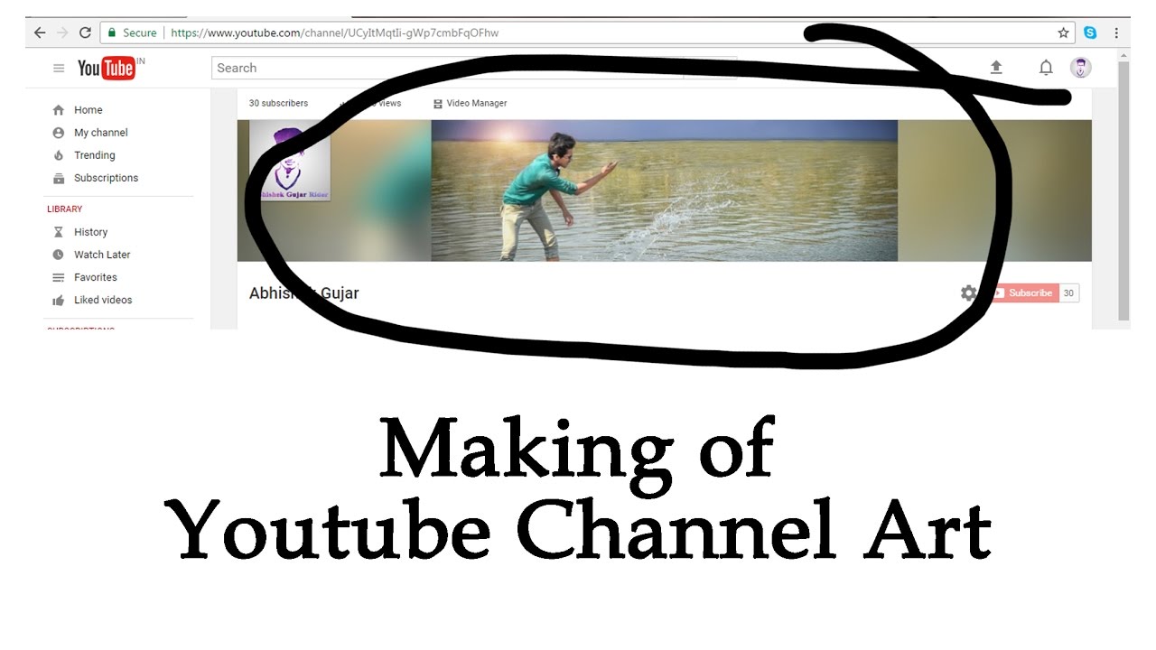 How to create Custom Channel Art for your channel | Abhishek Gujar ...