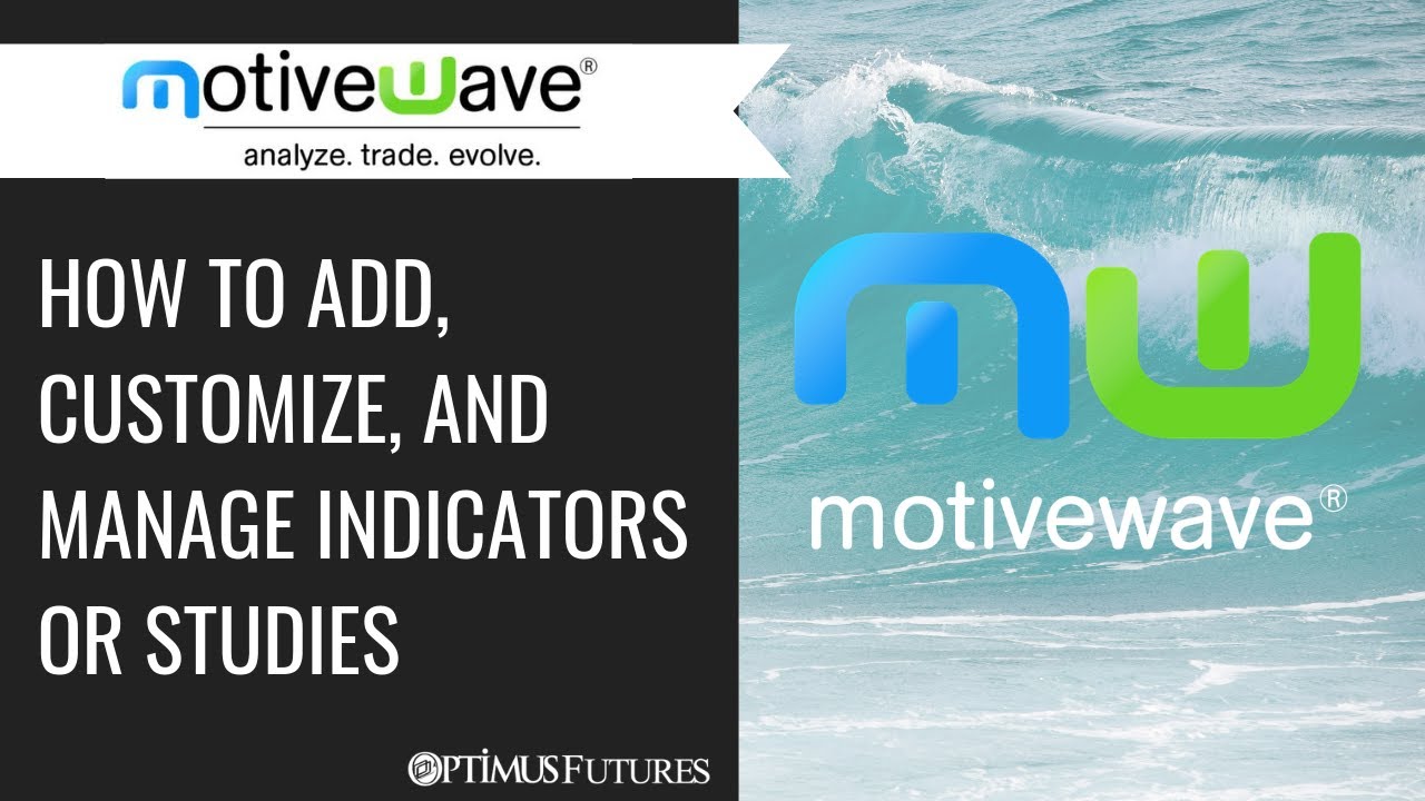 MotiveWave - How to add, Customize, and Manage Indicators or Studies - YouTube