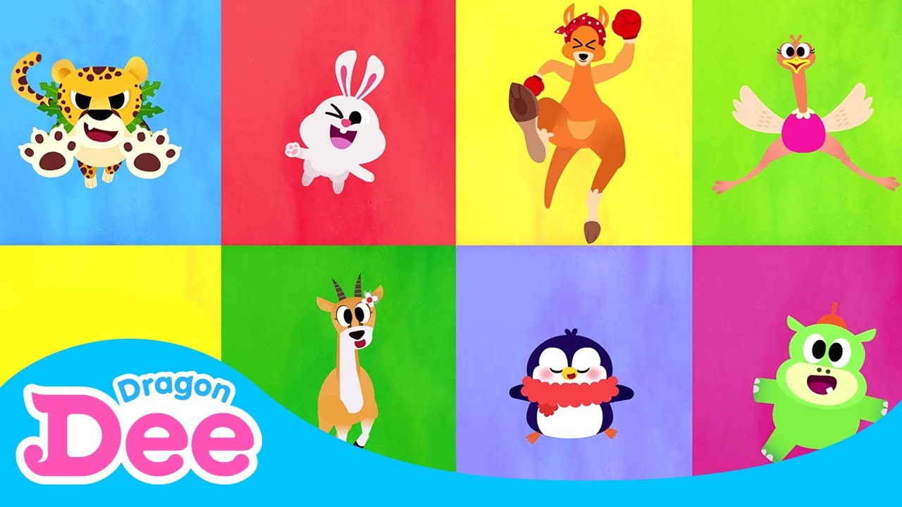 Animal Rush | Who will win the race? | Animal Songs 🐾 | Dragon Dee ...