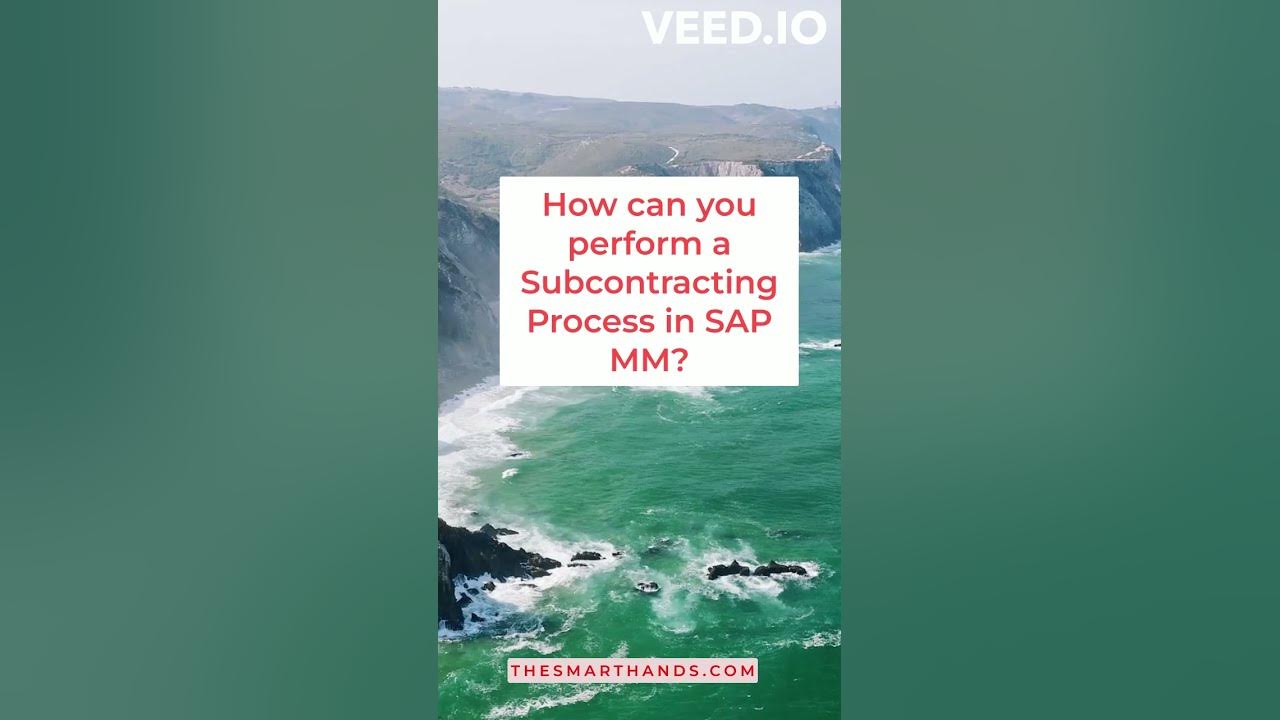 #15 How can you perform a Subcontracting Process in SAP MM? - YouTube