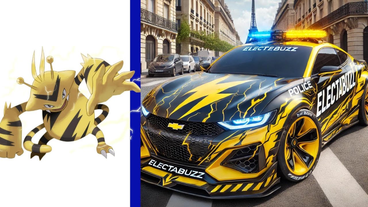POKEMON BUT POLICE CAR 👮 POKEMON 🔥 ALL CHARACTERS 2024💥 - YouTube