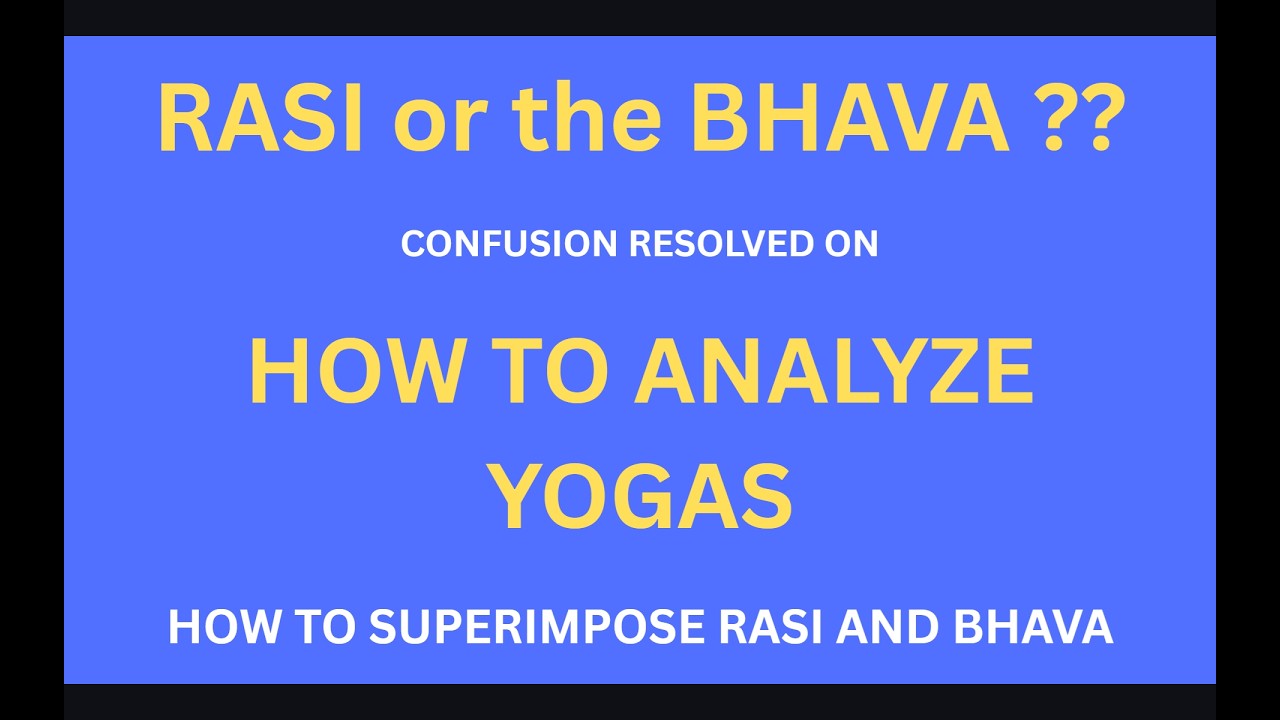 Class - 566 // Rasi or Bhava: How to Analyze Yogas - by Superimposing ...