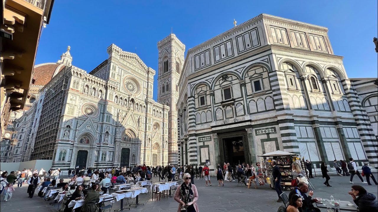 Firenze in 4k , spettacolare…Piazza del Duomo e San Lorenzo! - YouTube