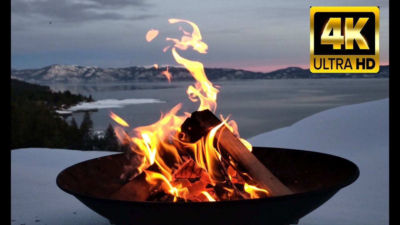 🔥Fireplace 4K with Best View (10 Hours) Relaxing Fireplace with ...