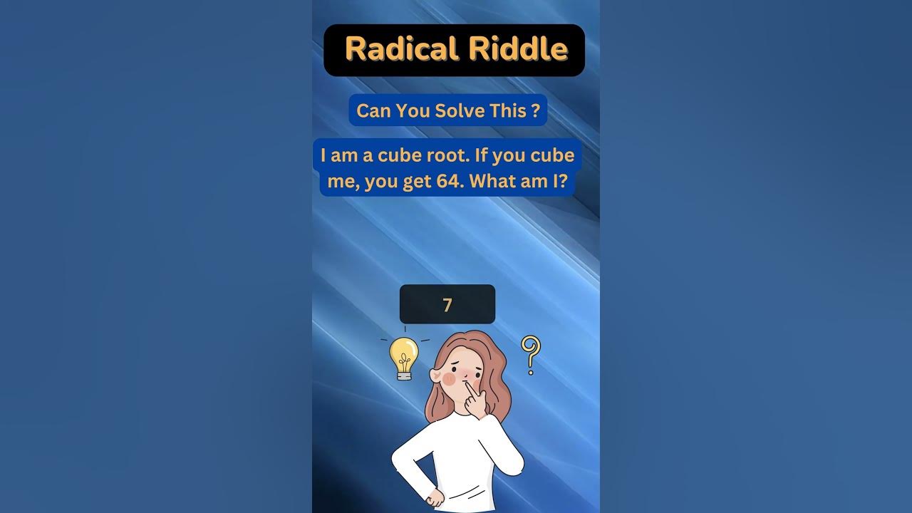 Radical Riddle: Square Roots and Cube Roots Unveiled! - YouTube