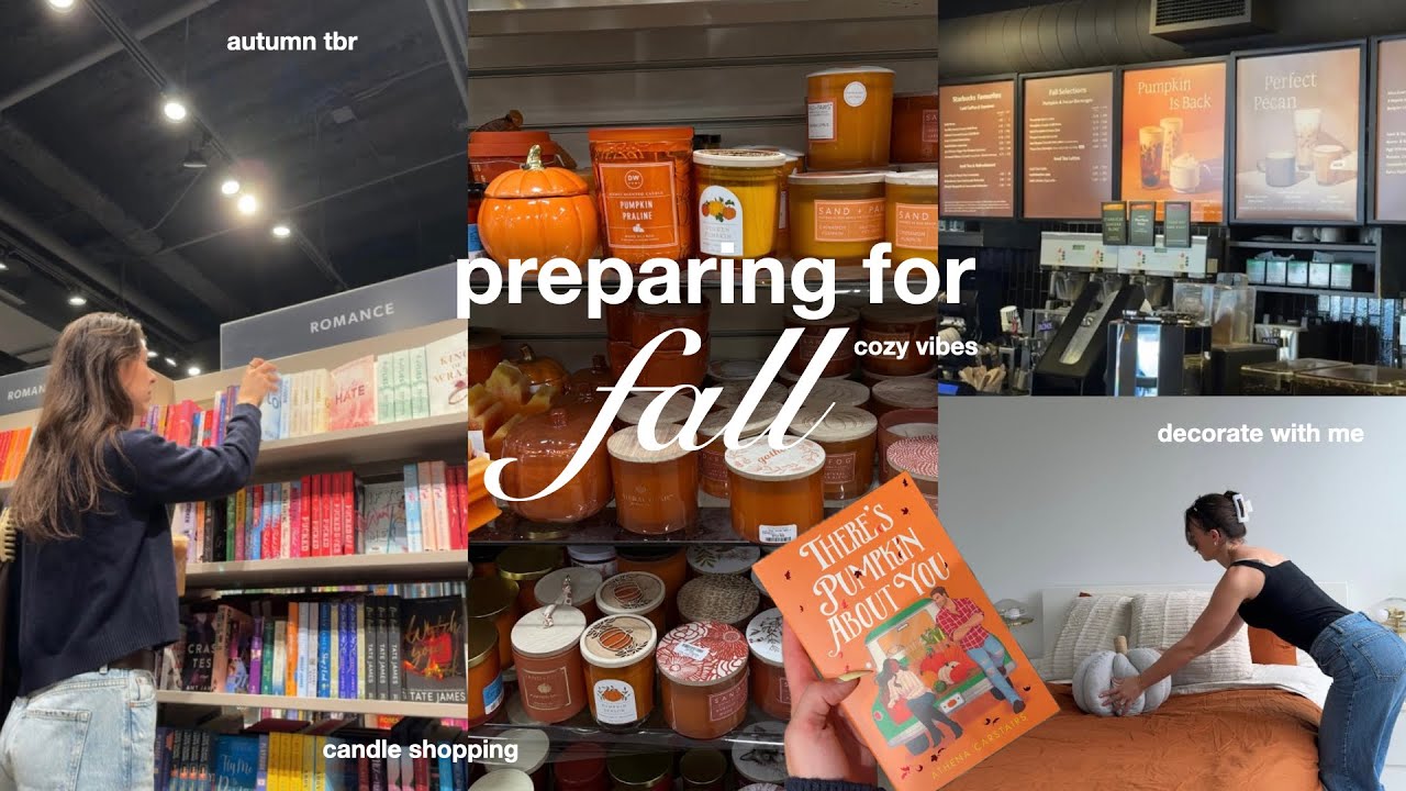 Preparing for Fall 🍂🧸fall shopping, decor haul, autumn tbr, cozy vibes, hello September! (vlog ...