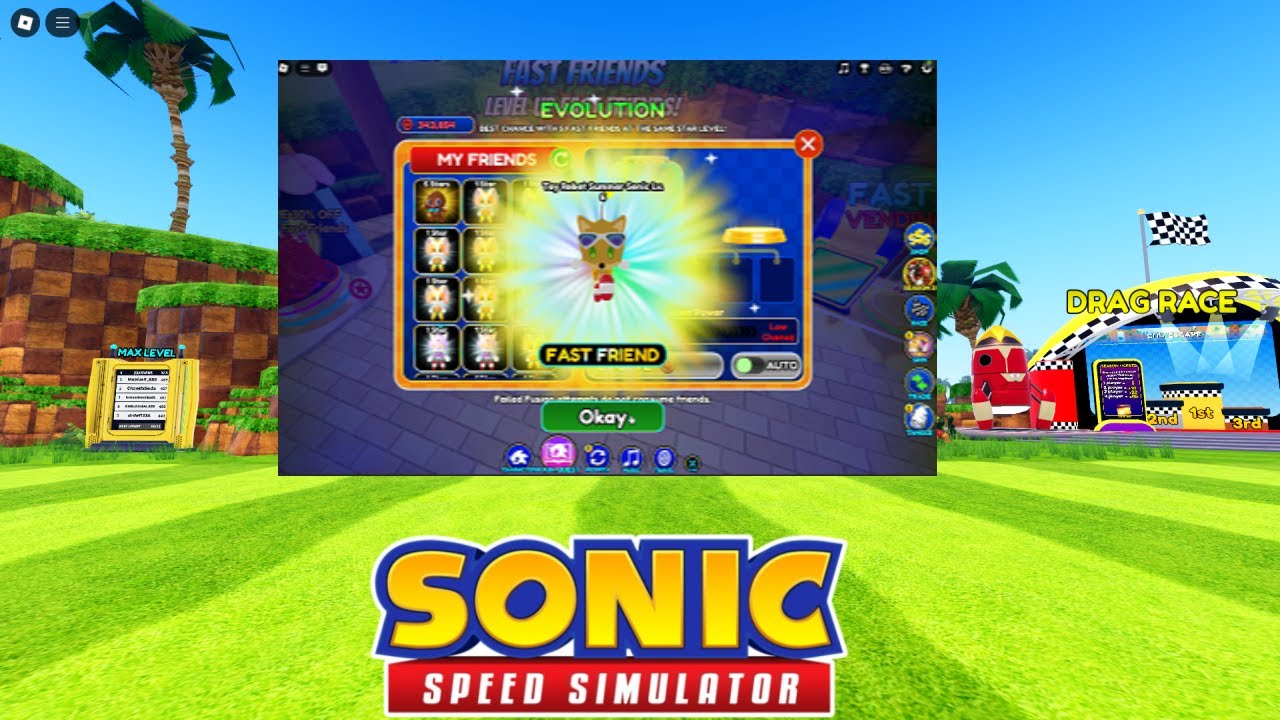Making 6 Star Summer Sonic Fast Friend - Sonic Speed Simulator - YouTube