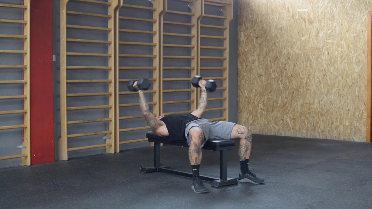 Bench Double Dumbbell Chest Fly - YouTube