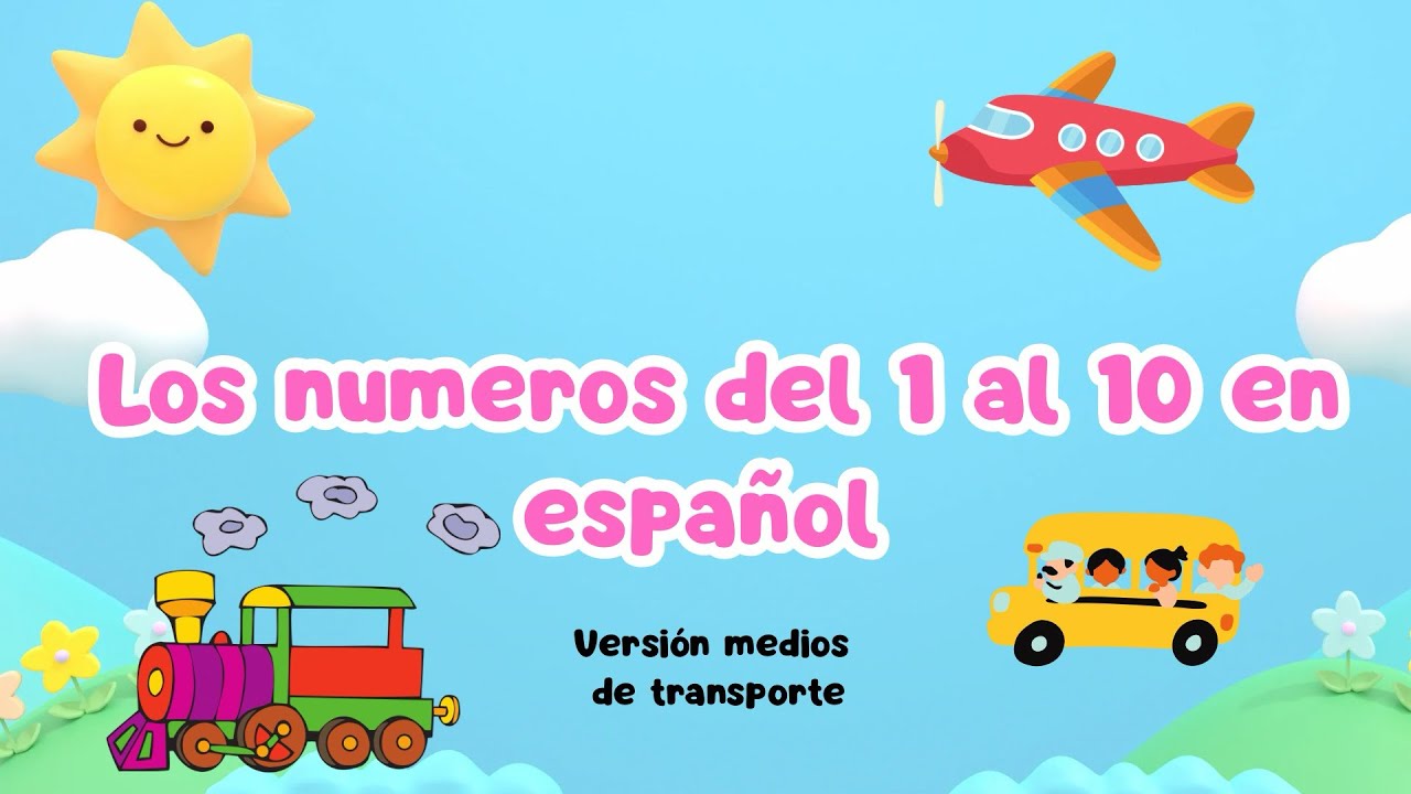 Aprendamos los números del 1 al 10 en español #videoeducativo - YouTube