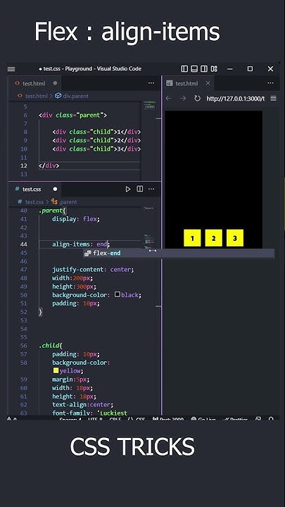 Css Flexbox Align Items Css For Beginners Css Trick Css Csstricks Learncss Shorts Youtube