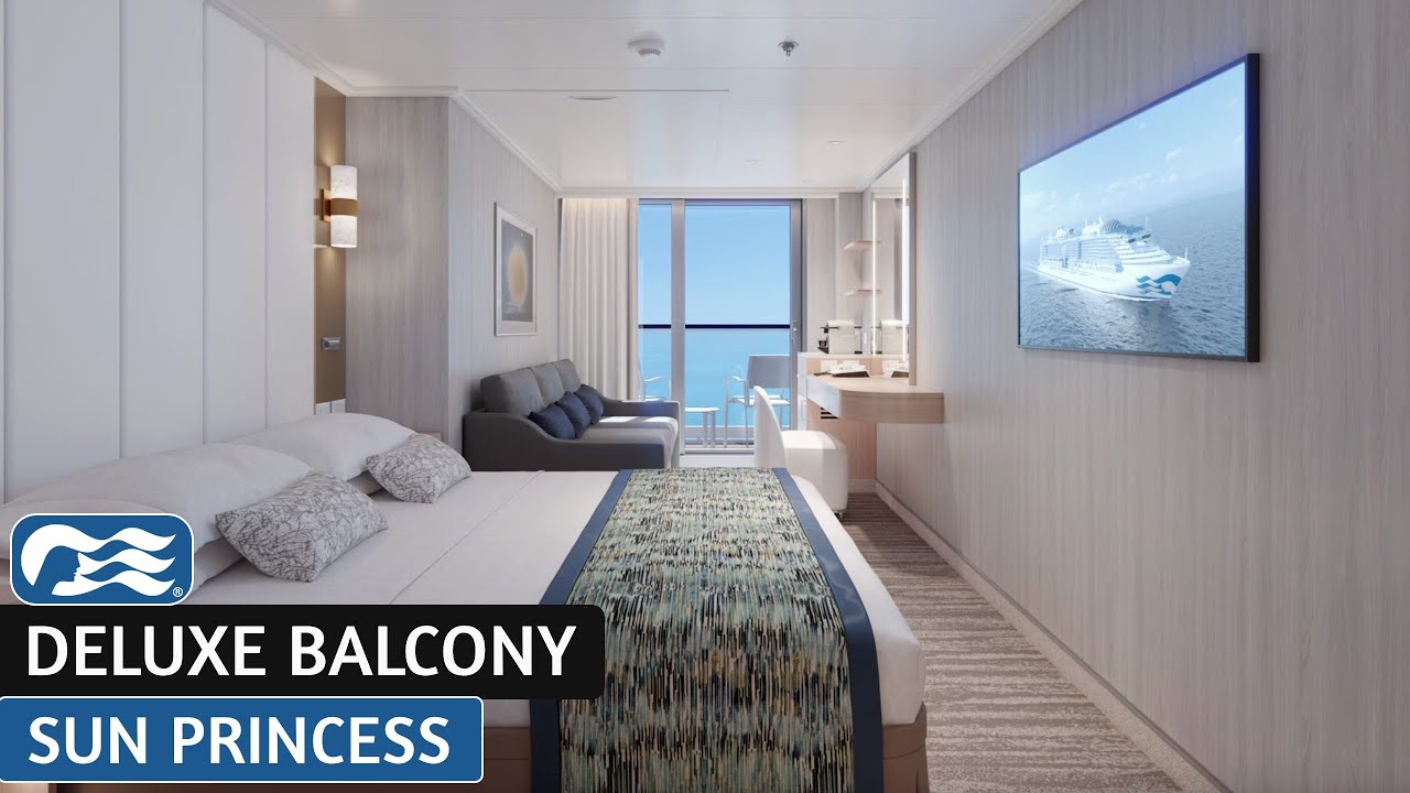 Sun Princess | Premium Deluxe Balcony Stateroom Full Walkthrough Tour ...