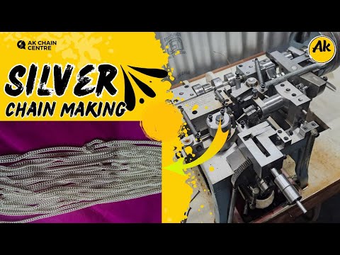 How To Make Silver Chain By Machine || Silver Chain Making Process || # ...