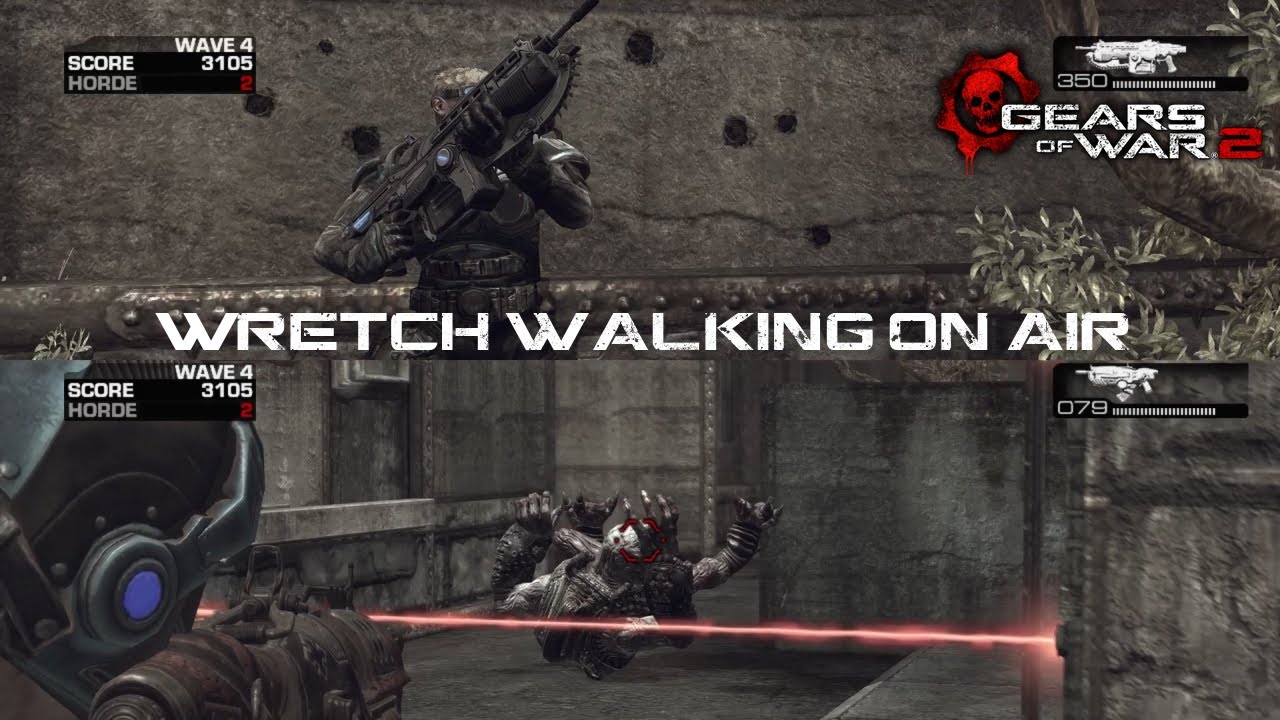 Gears of War 2 - Wretch walking on air - YouTube
