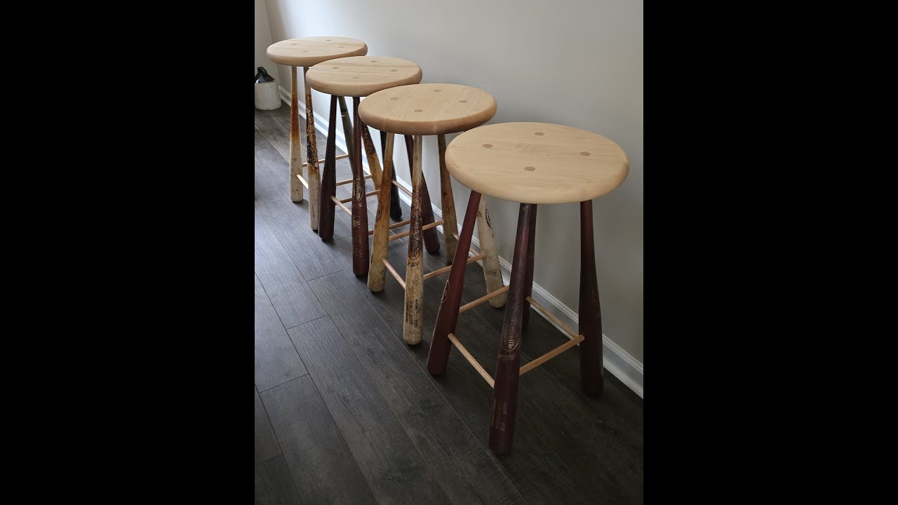 Baseball Bat Stools - YouTube
