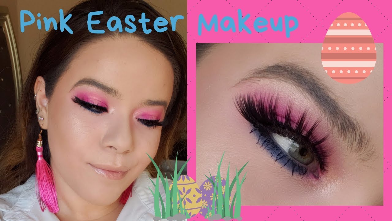 BOLD PINK EASTER MAKEUP TUTORIAL - YouTube