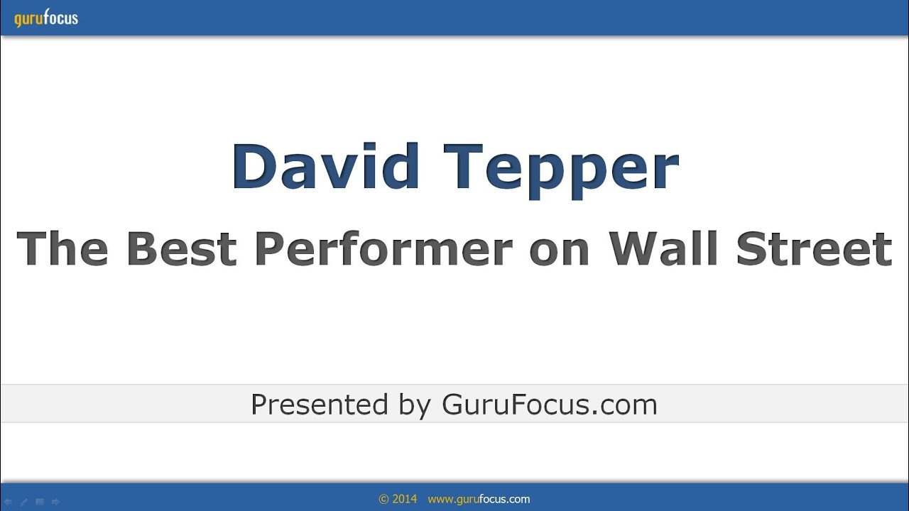 David Tepper - The Best Performer on Wall Street - YouTube