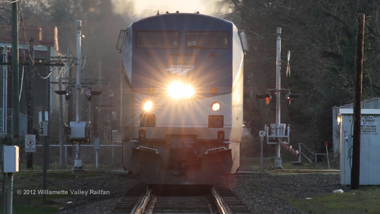 January 2012 Amtrak Coast Starlight & Cascades Compilation, Willamette ...
