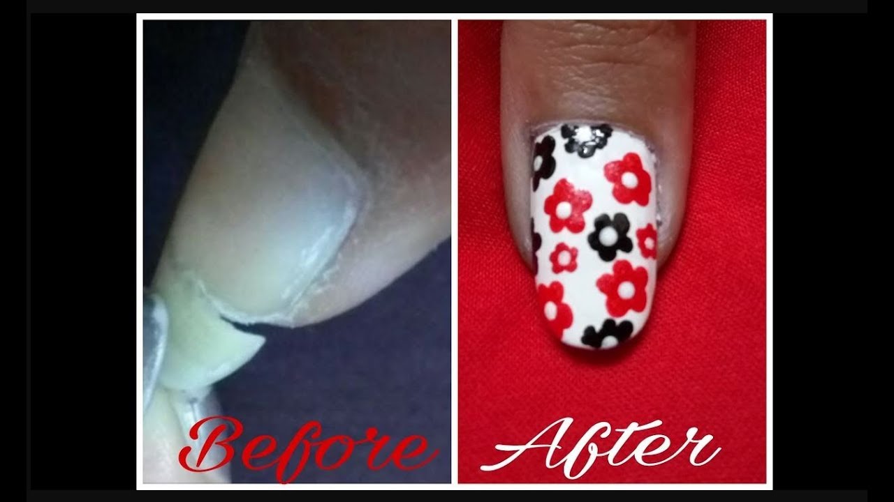 How to fix a broken nail Repair your split nails - YouTube