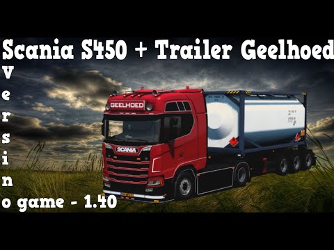 Scania S450 + Trailer Geelhoed Version game 1 40 - YouTube
