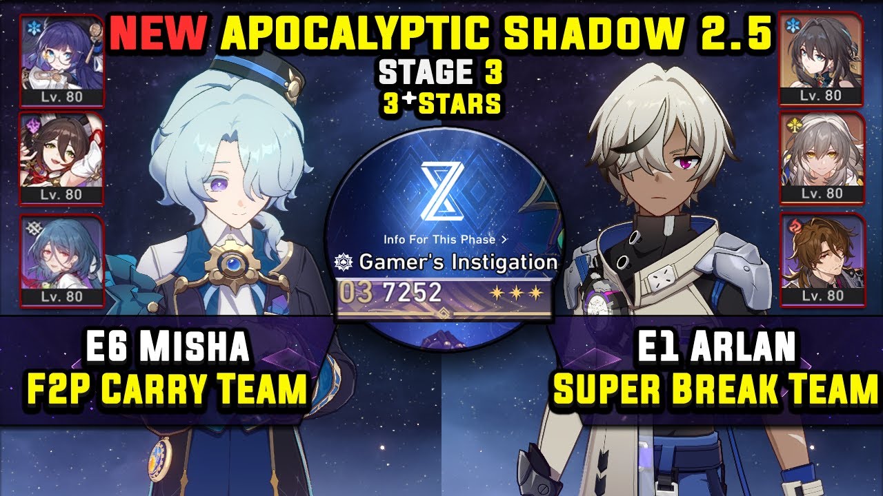 E6 Misha F2P Carry & E1 Arlan Super Break (3 Stars) NEW Apocalyptic ...