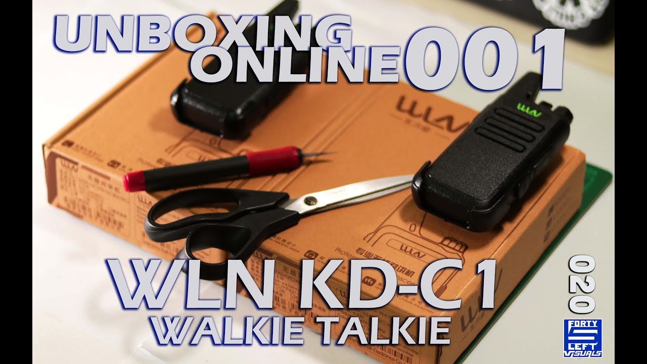 CHEAP AND RELIABLE WLN KD C1 WALKIE TALKIE AND QUICK TEST - YouTube