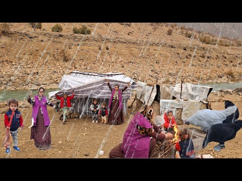 Nomadic women fight to save their children in the mountains ⛰️ 🌧️ under terrible and deadly rains