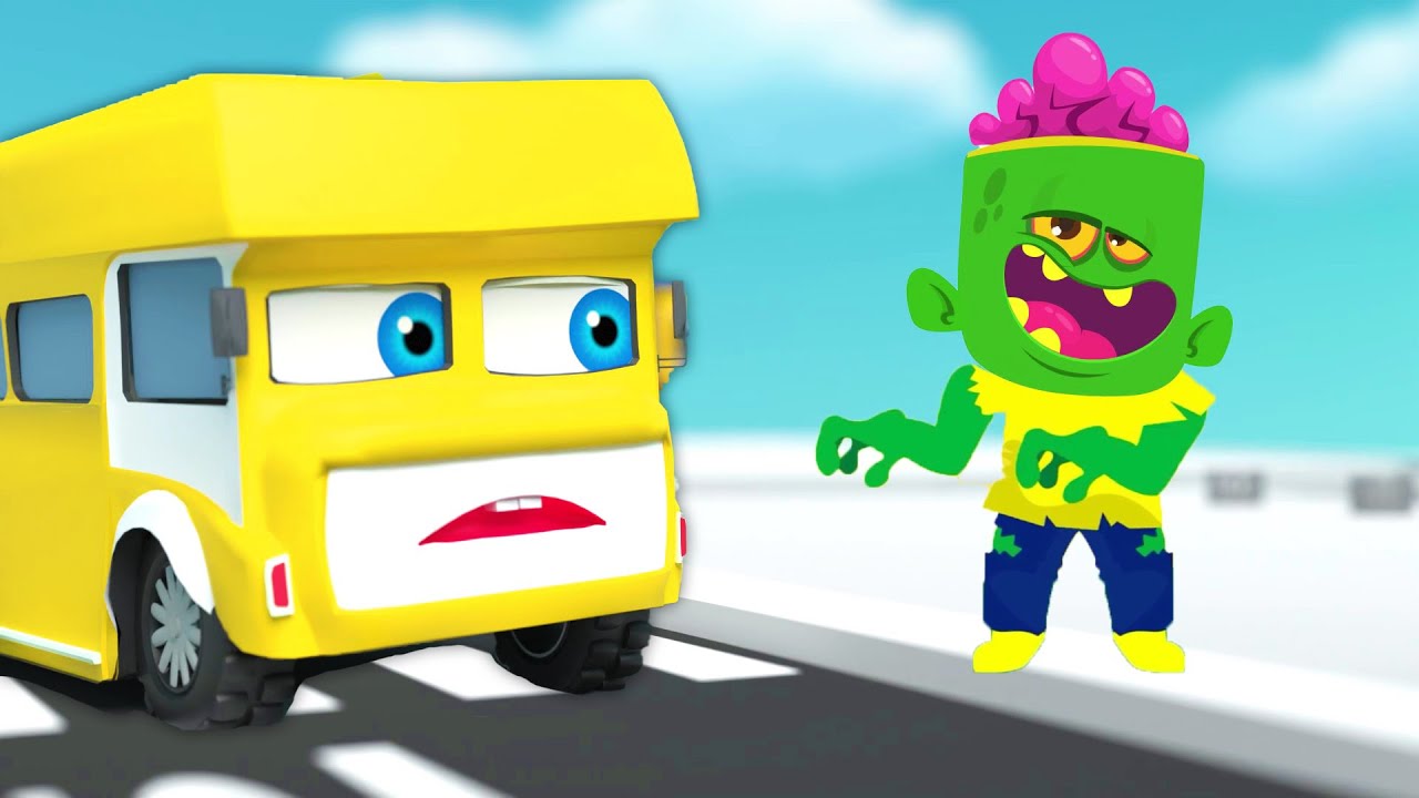 Zombie Dance With Bus | Zombie Dance | Kids Funny Songs | Zombie In The ...
