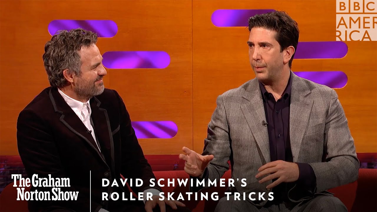 David Schwimmer’s Roller Skating Tricks | The Graham Norton Show ...