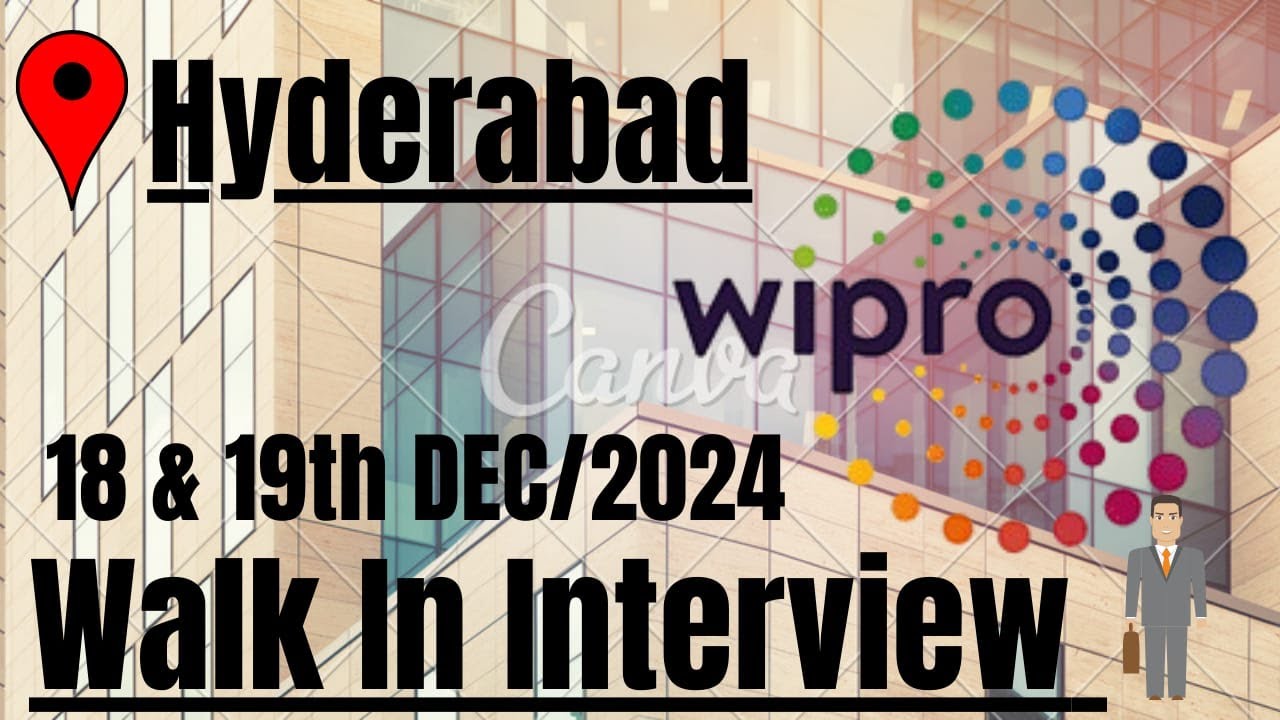 WALK IN INTERVIEW || 18 AND 19TH DEC 2024 || HYDERABAD - YouTube