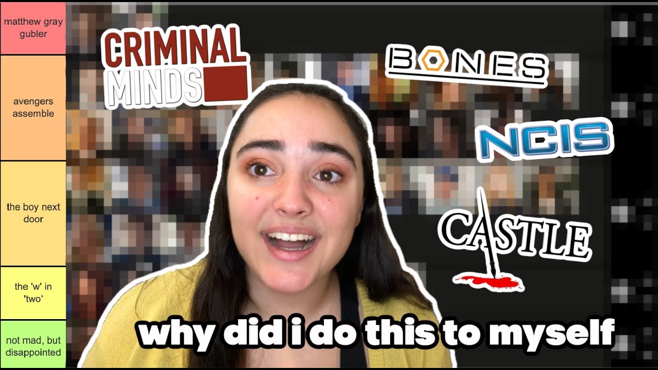 RANKING CHARACTERS FROM MY FAVORITE CRIME SHOWS PART 1 (ncis, criminal ...