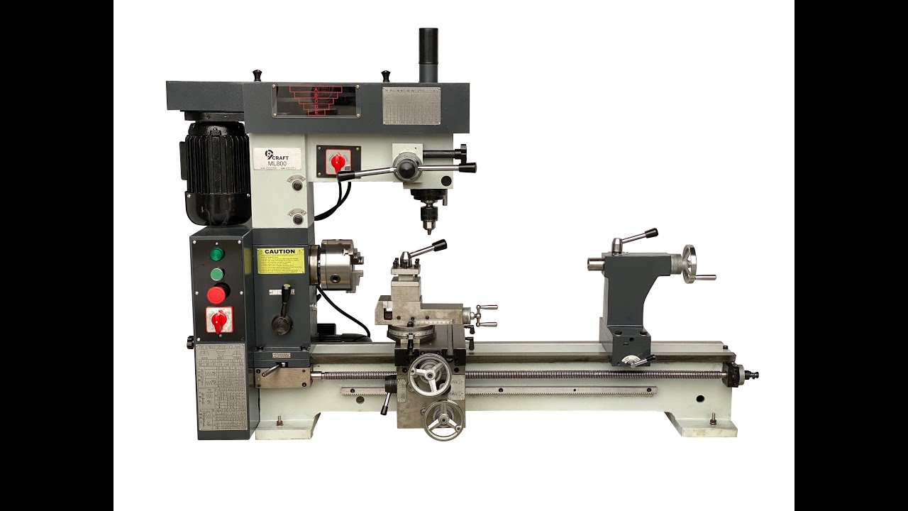 Комбінований токарно-фрезерний верстат 9craft ML800 (Токарний та ...