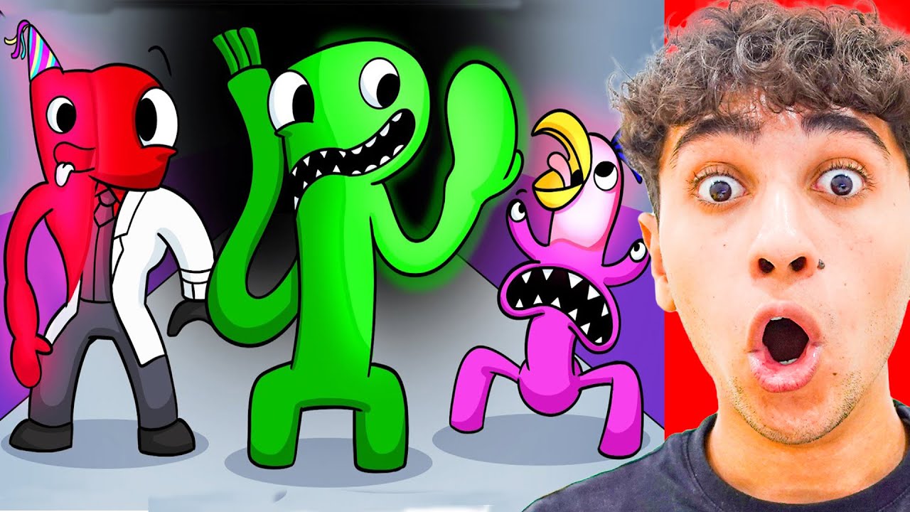 RAİNBOW FRİENDS KARAKTERLERİ GARTEN OF BANBAN DÖNÜŞTÜ !! (Garden Of Ban ...