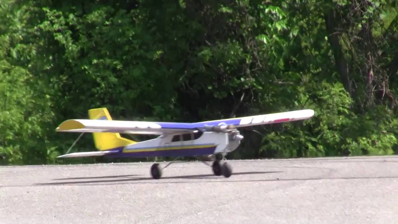 Hobbico Trainer GP ARCS Field 5/31/2016 and Stick - YouTube