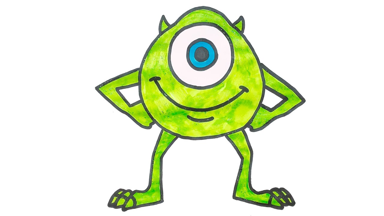 Mike Wazowski Easy Drawing