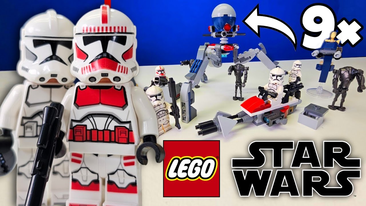 I Bought LEGO CLONE TROOPER & BATTLE DROID BATTLE PACK! 75372 SET ...