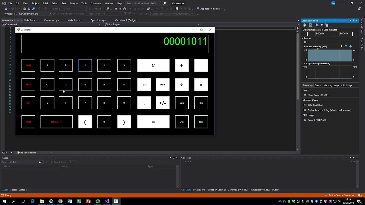 Programmer S Calculator Object Orientated C Application Youtube