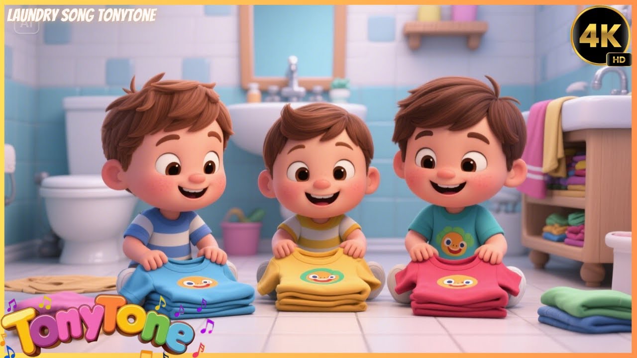 🧼 Clean Clothes Song for Kids | Fun Laundry Day Song 👕 | Toddler Chore ...