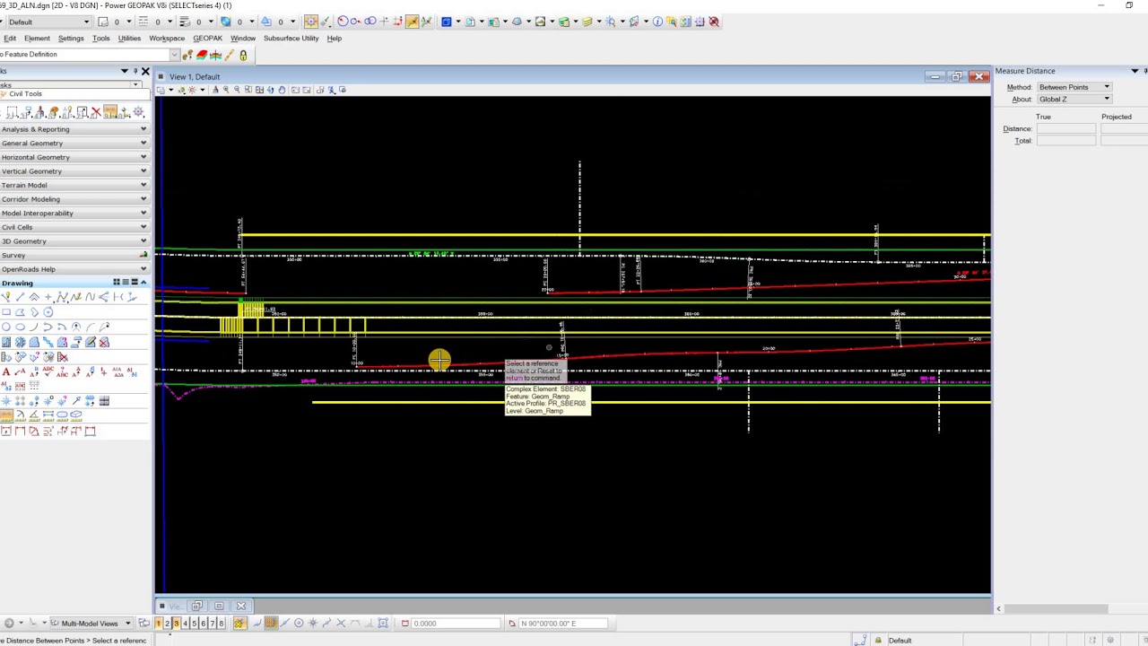 Referencing the Stationing of an alignment using Civil AccuDraw ...