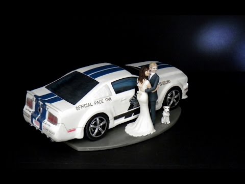 2008 GT500 Shelby Ford Mustang Cake Topper w/ LED lights! - YouTube